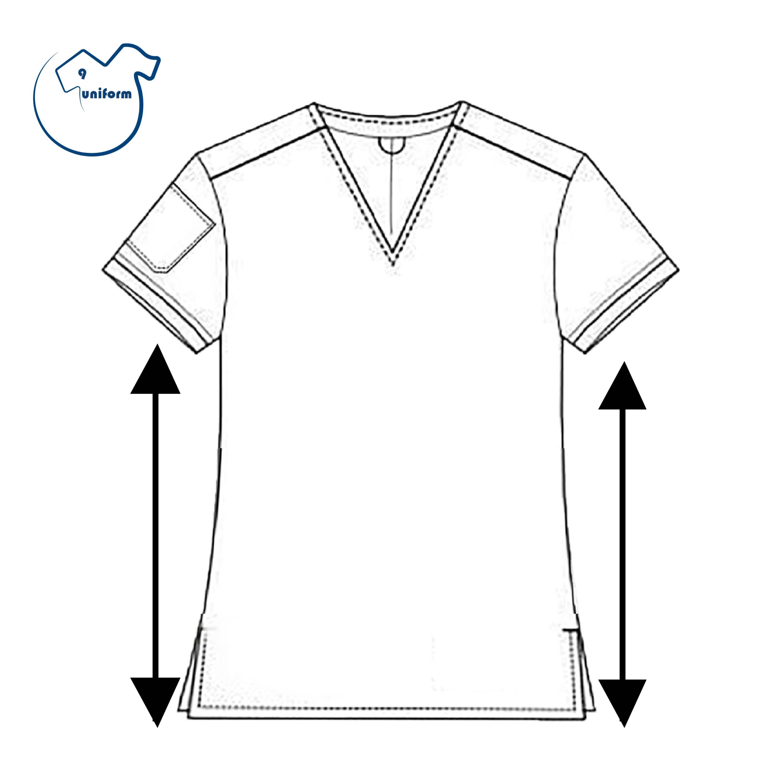 scrub-Adjustment for length - uniform9